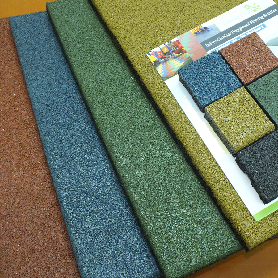 25mm Green Rubber Playground Mats | Playmat Standard 25
