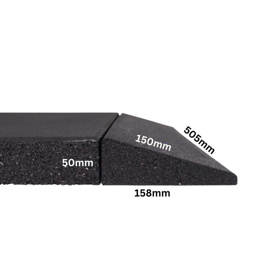 50mm Rubber Edging Bar For Rubber Tiles/ Economical Safety Edging Bar ...