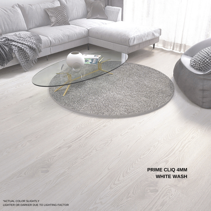 4mm White Wash SPC Flooring Malaysia - Prime Cliq 4 | 1019 - Primelay ...