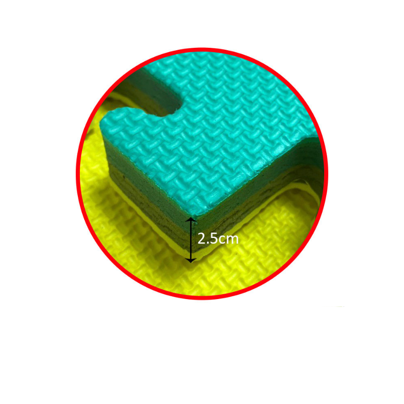 25mm Interlocking Puzzle Foam Mats For Indoor Activities - YELLOW-GREEN ...
