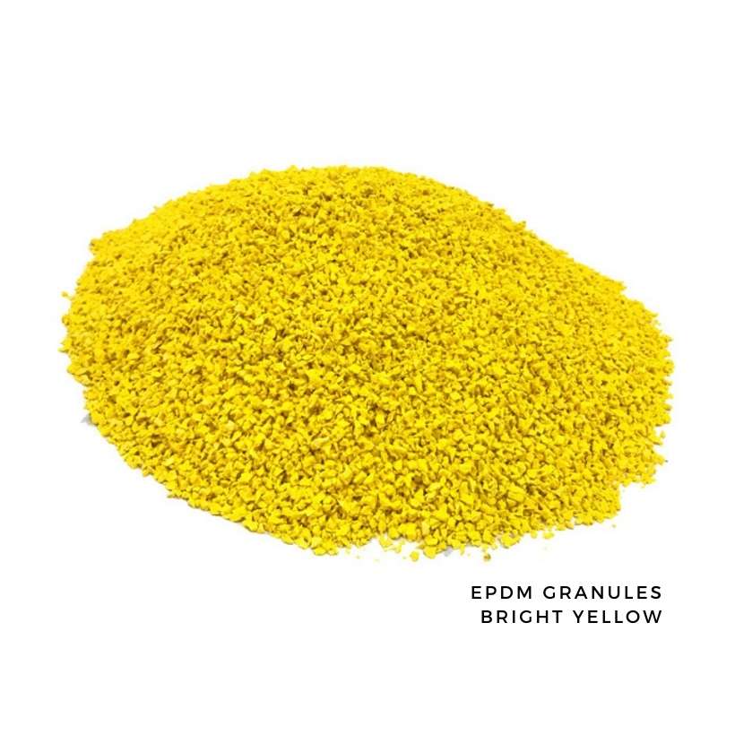 Bright Yellow BC107 EPDM Rubber Granules for Playground Flooring ...