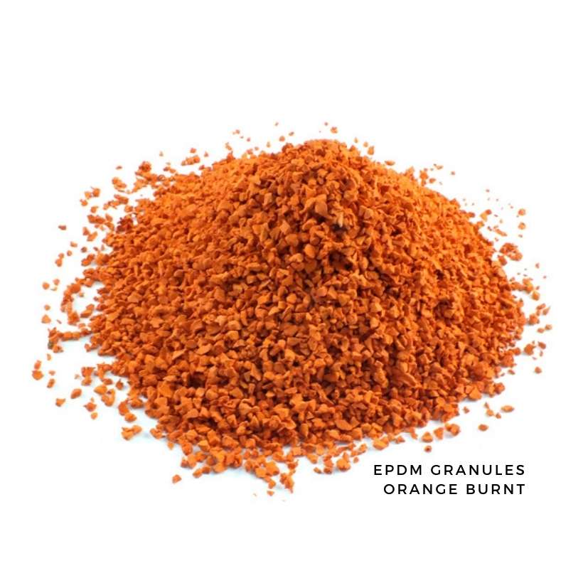 Burnt Orange BC106 EPDM Rubber Granules for Playground Flooring ...