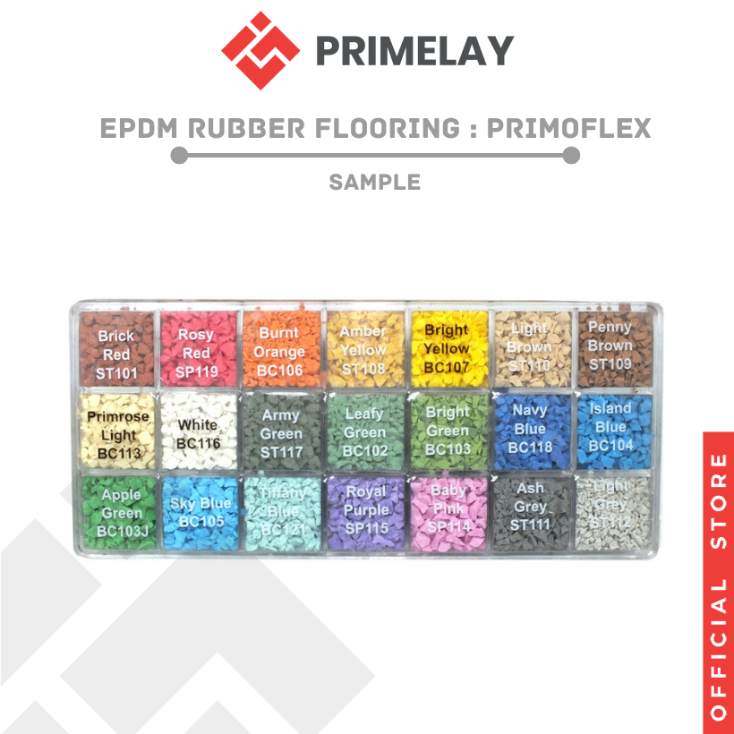 EPDM Rubber Flooring Sample: Primoflex Effortless Visual - Primelay.com.my