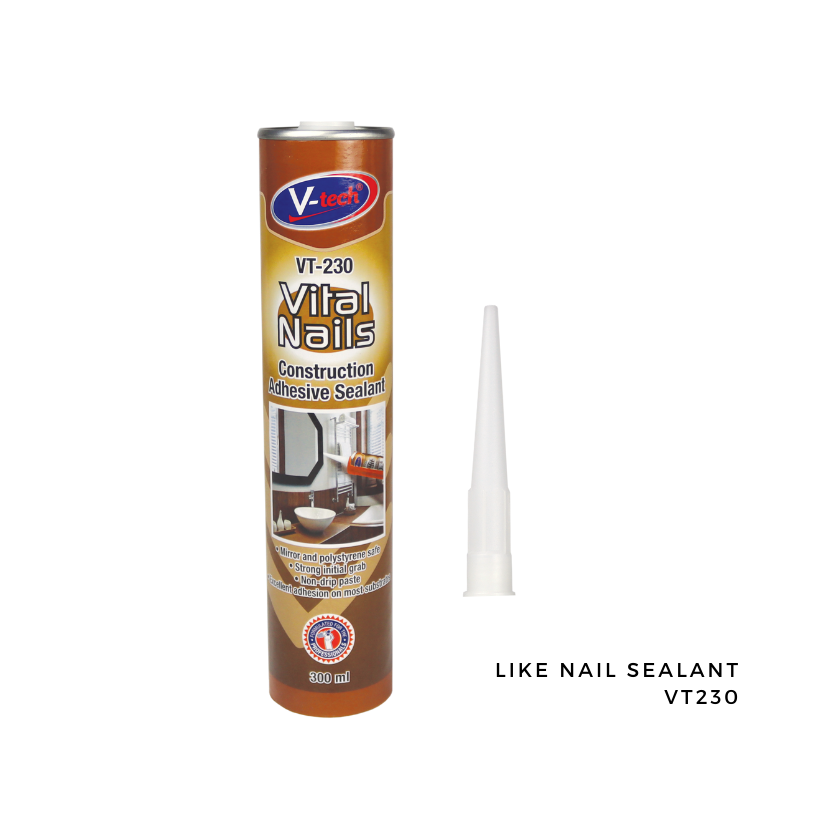 VT230 Vital Nails Construction Adhesive Sealant / Strong Sealant like A Nail - Primelay.com.my