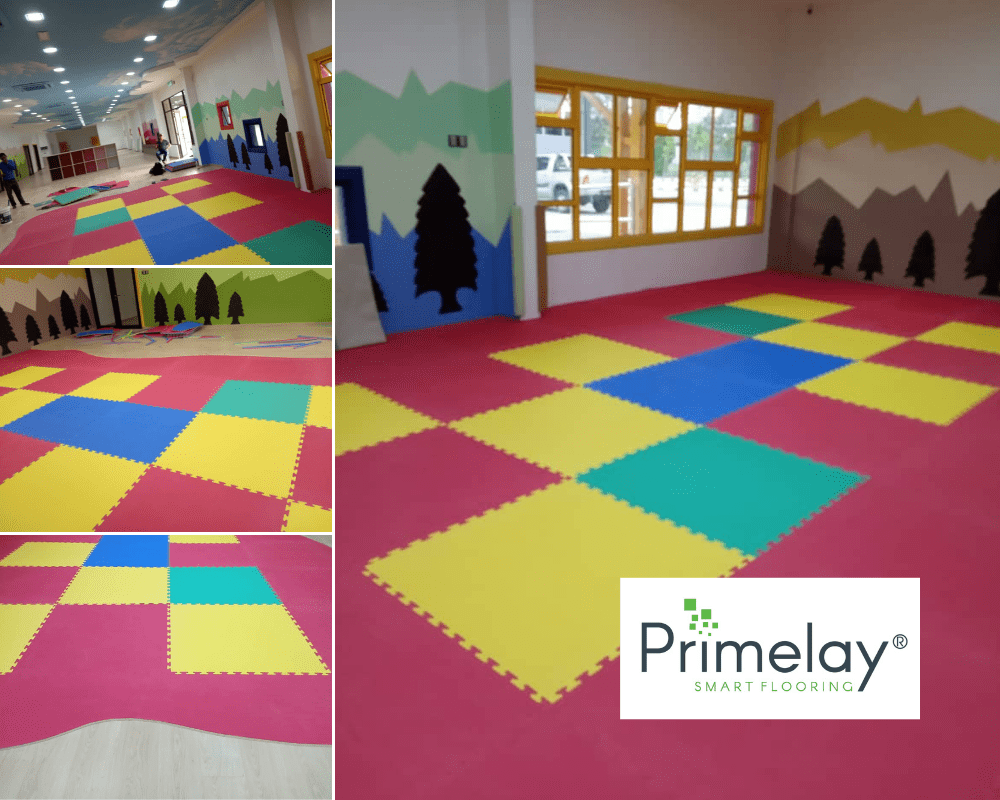 25mm EVA foam mat installation at JKR Seksyen 17, Shah Alam