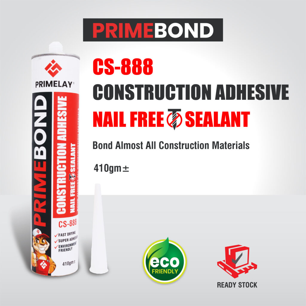 Construction Adhesive Sealant Glue - 410gm - Primelay.com.my