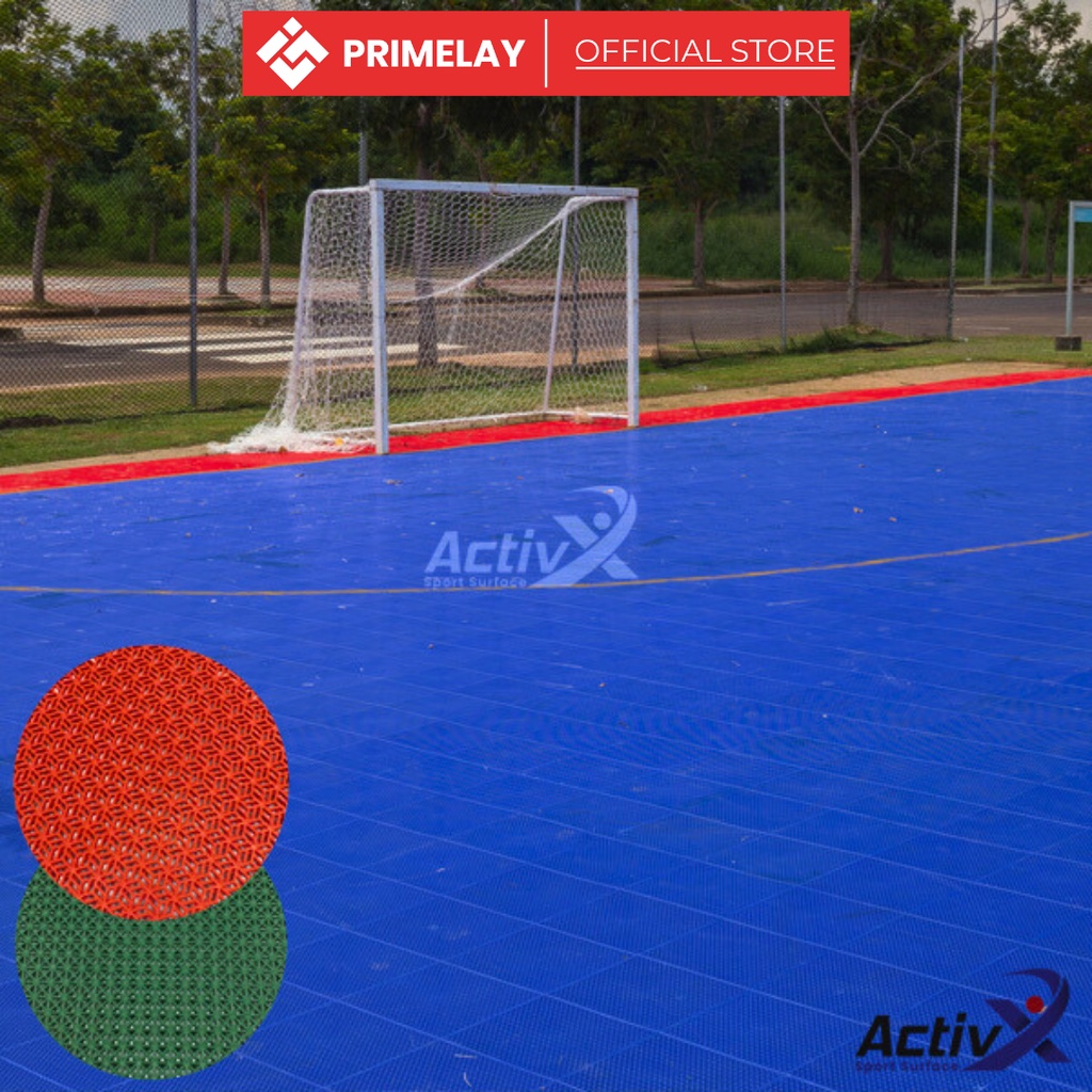 High Quality Outdoor PP Court Mat | Futsal Flooring - RED / BLUE ...