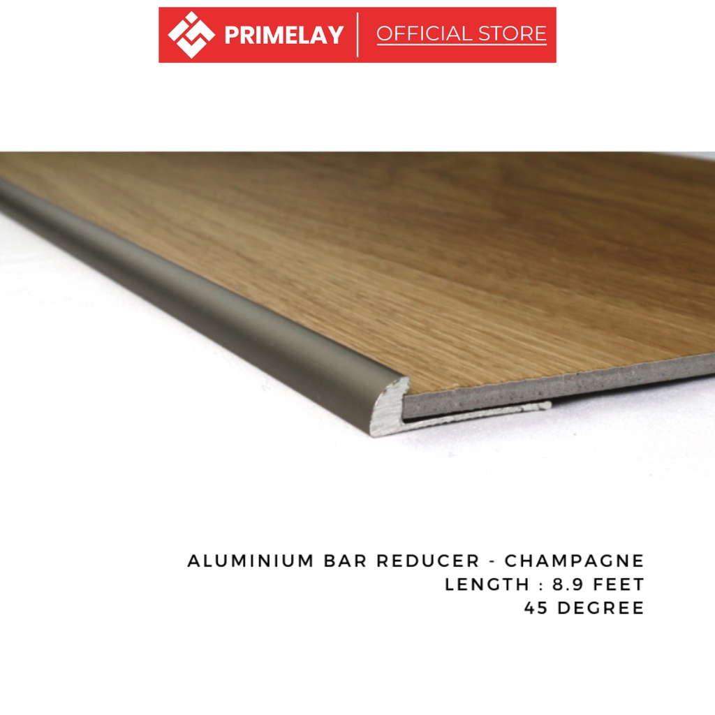 8.9 Feet Aluminum Bar Reducer 5 Black, Silver & Champagne - Primelay Flooring Accessories ...