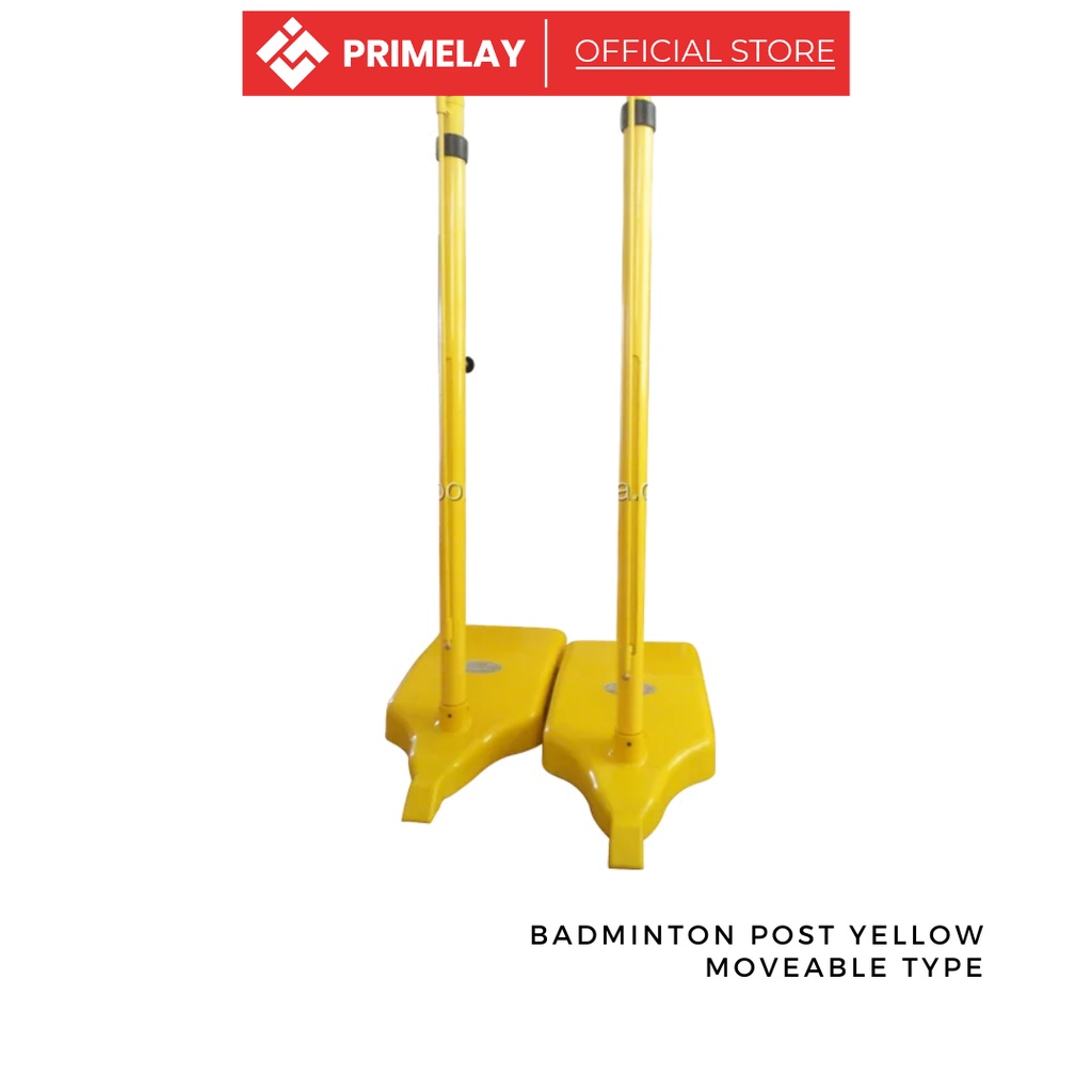 BADMINTON POST YELLOW - MOVEABLE TYPE - Primelay.com.my